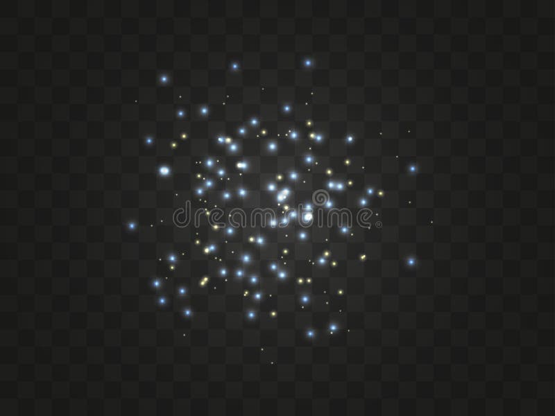 Glowing Light on a Transparent Background. Glowing Particles, Magic ...