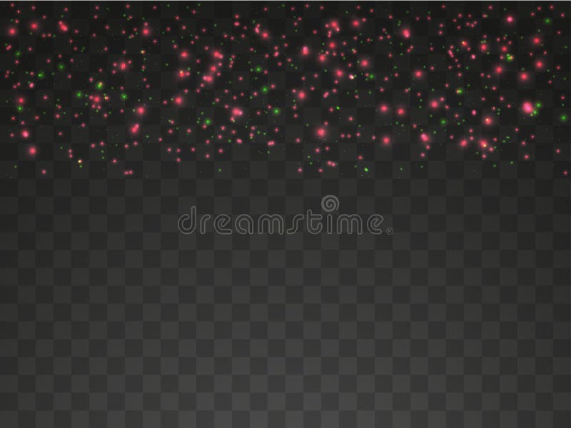Glowing Light on a Transparent Background. Glowing Particles, Magic ...