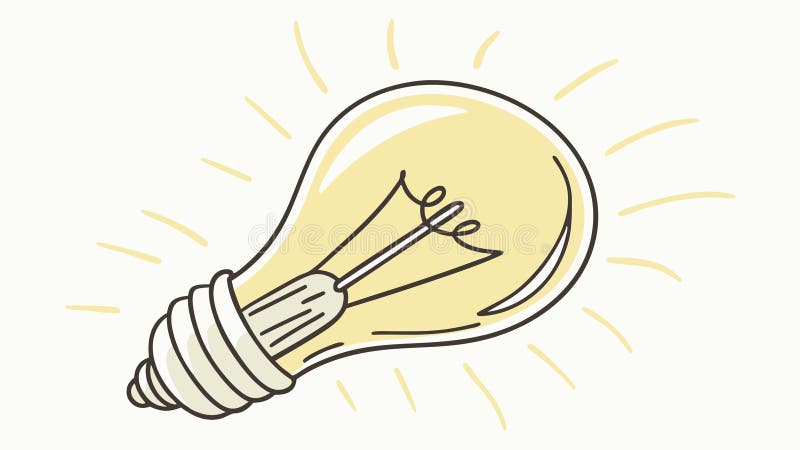 Glowing Lightbulb Idea Icon. Innovation Bright Concept. Vector Design ...