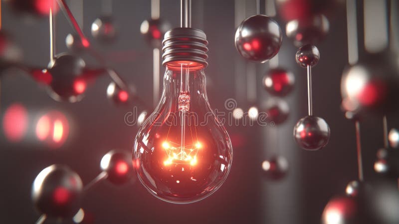 A Glowing Lightbulb is Nestled within a Complex System of ...