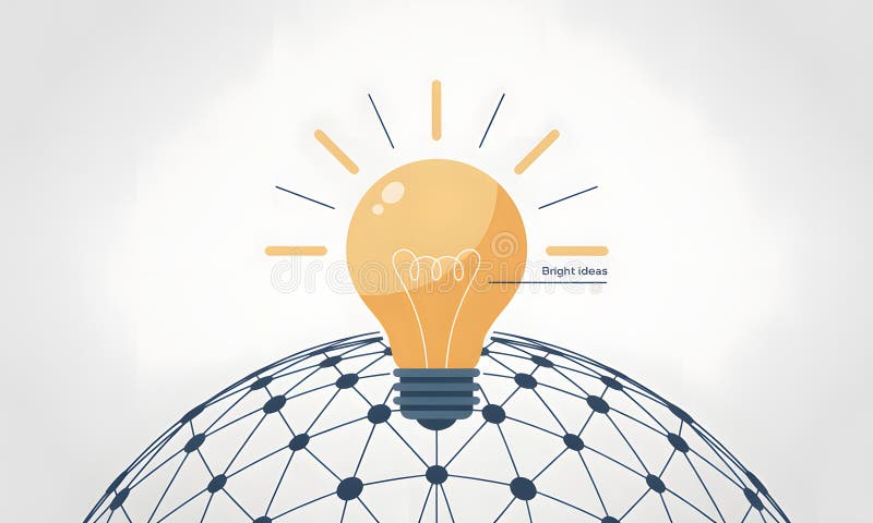 Global Ideas Network stock illustration. Illustration of connection ...