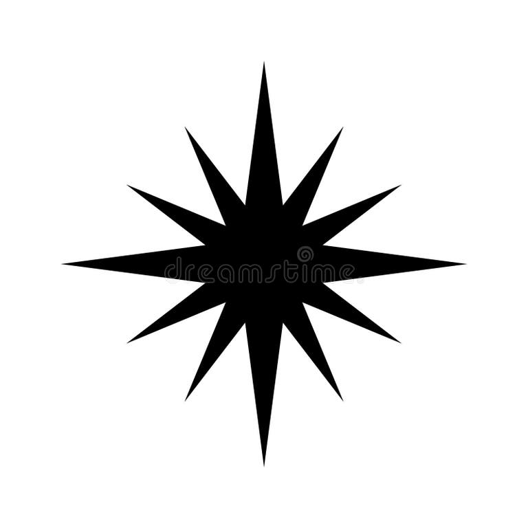Glowing Lights Effect Doodle Star Stock Vector - Illustration of ...