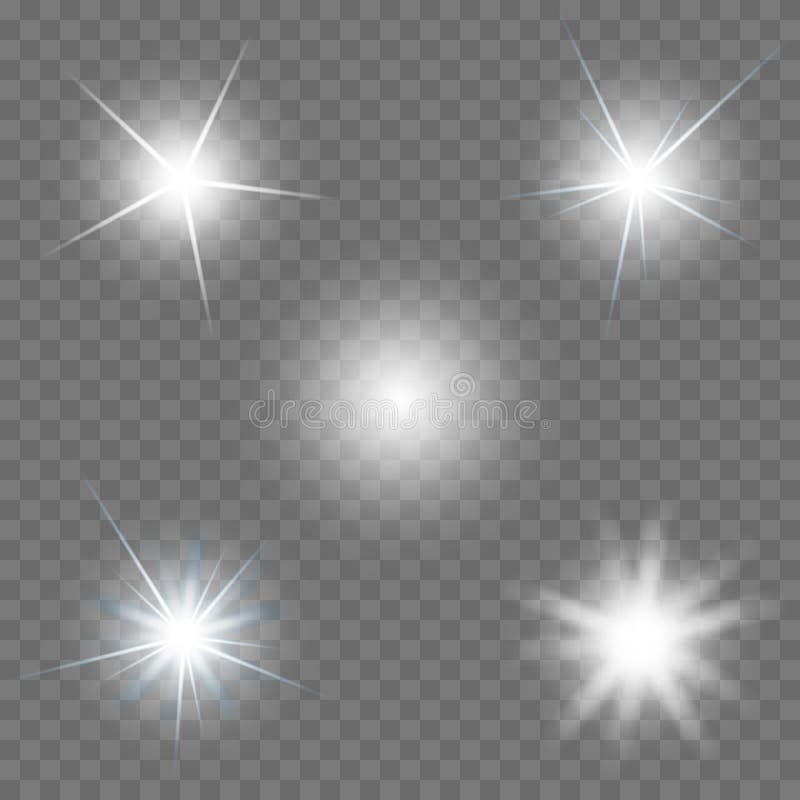 Glowing Lights Effect, Flare, Explosion and Stars. Special Effect ...