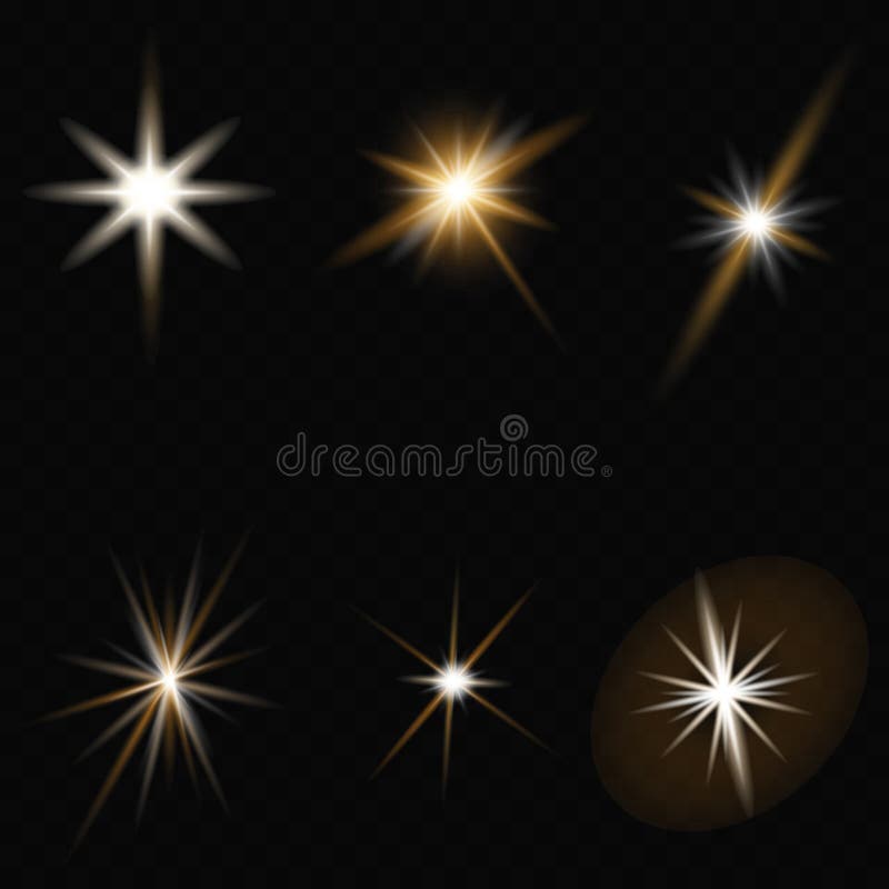 Glowing Lights Effect, Flare, Explosion and Stars. Special Effect ...