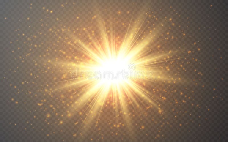 Glowing Lights Effect on Transparent Bakground. Abstract Flare Light ...