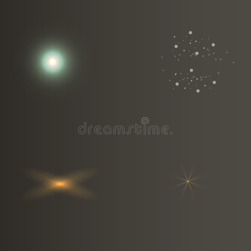 Glowing Lights Effects on Dark Background. Glow Light Effect Stock ...