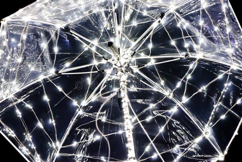 Glowing Little Lights Full Frame, Down View, Abstract Background with ...