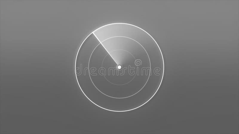 Glowing Line on Navigation Radar. Motion. Simple Circle with Radar ...