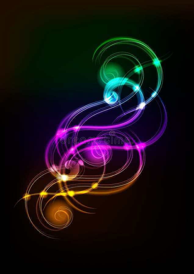 Glowing lines stock vector. Illustration of pattern, design - 18005995