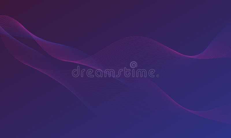 Glowing Iolet Lines on Blue-violet Background. Vector Illustration ...
