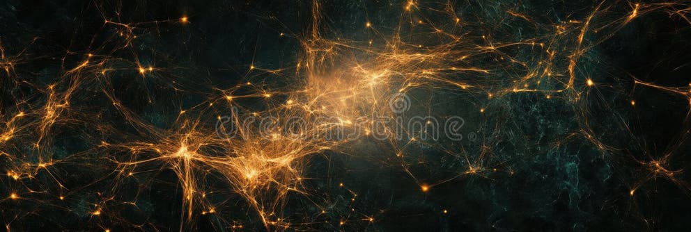 Glowing Lines and Dots Create a Visual Representation of a Global ...