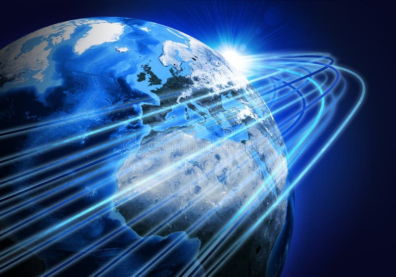 Technology earth globe stock image. Image of futuristic - 14216251