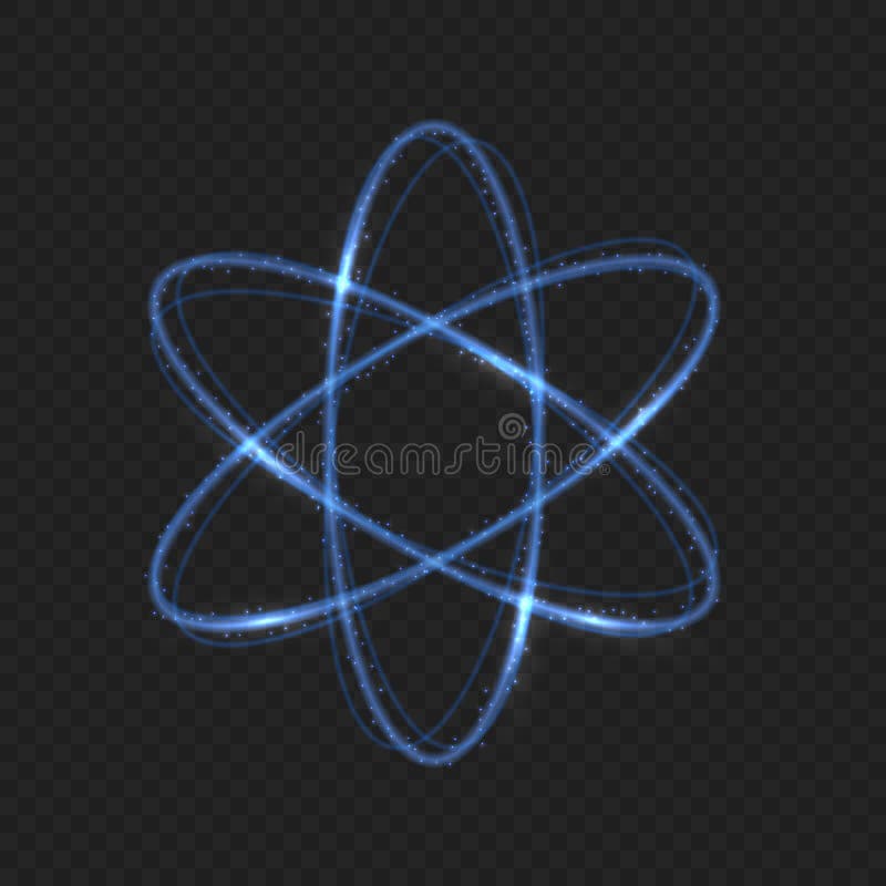 Atom with orbit stock vector. Illustration of generated - 3025699