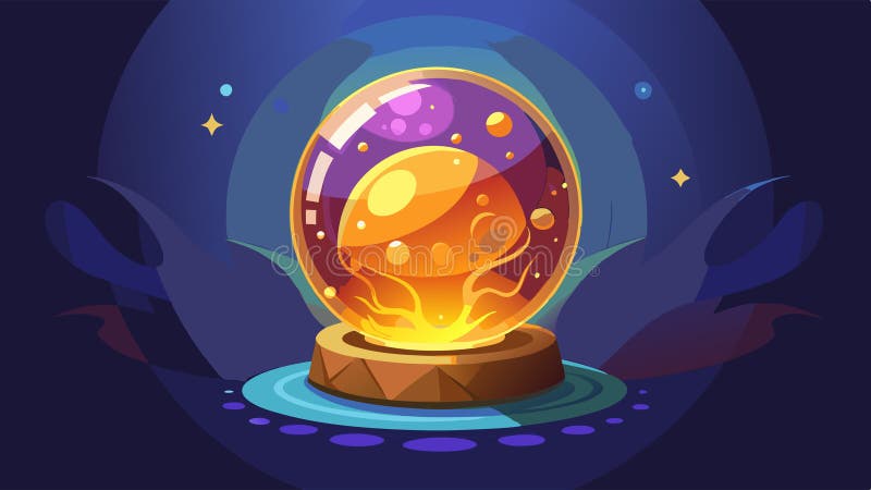 Glowing Magic Orb stock illustration. Illustration of magical - 342997303