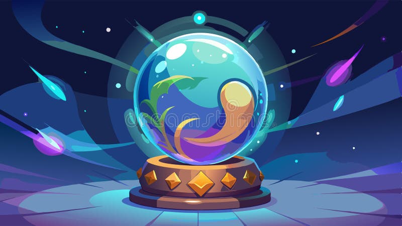 Glowing Magic Orb stock illustration. Illustration of bolt - 342997326