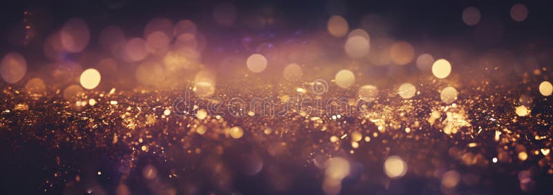 Glowing Golden Magic Spark Decoration Wallpaper, Ai Generative Stock ...