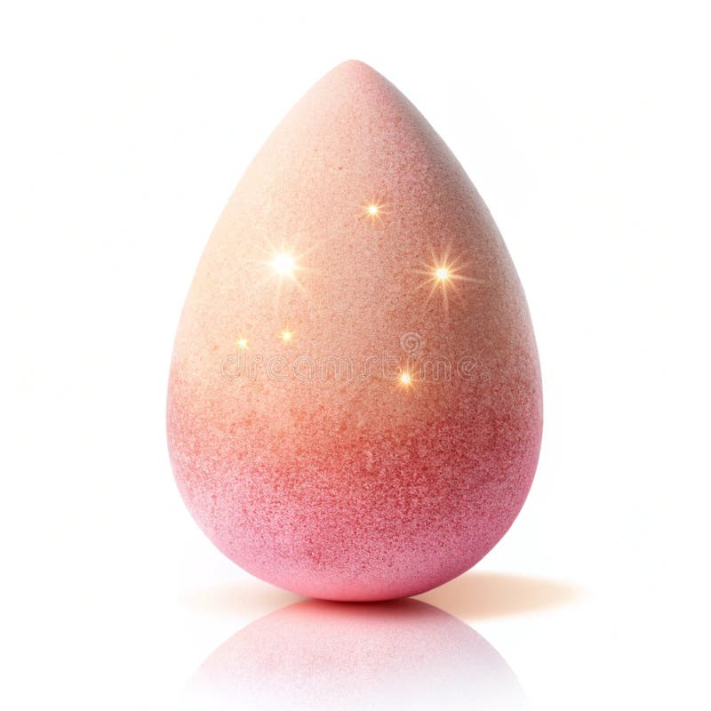 Glowing Makeup Sponge with Floating Sparkles Stock Illustration ...