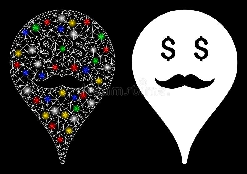 Banker Smiley Map Marker Vector Mesh Wire Frame Model Stock Vector ... Banker Smiley Map Marker Vector Mesh Wire Frame Model Stock Vector ...