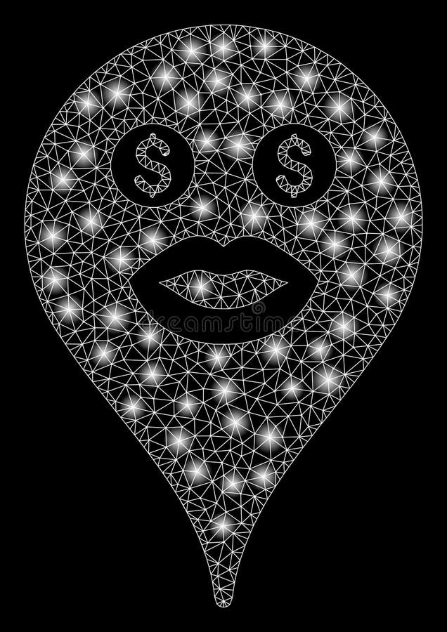 Glowing Mesh Carcass Prostitute Smiley Map Marker with Flash Spots ... Glowing Mesh Carcass Prostitute Smiley Map Marker with Flash Spots ...