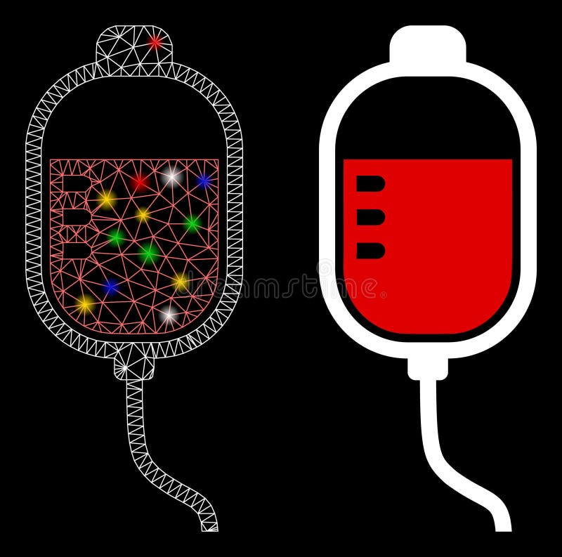 Glowing Mesh Carcass Therapy Dropper with Color Light Spots Stock ...