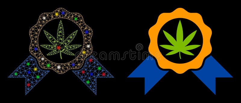 Glowing Mesh 2D Cannabis Legalize Icon with Flare Spots Stock ... Glowing Mesh 2D Cannabis Legalize Icon with Flare Spots Stock ...