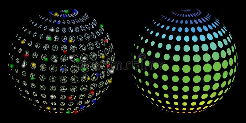 Glowing Mesh Network Dotted Halftone Sphere Icon with Light Spots Stock ... Glowing Mesh Network Dotted Halftone Sphere Icon with Light Spots Stock ...