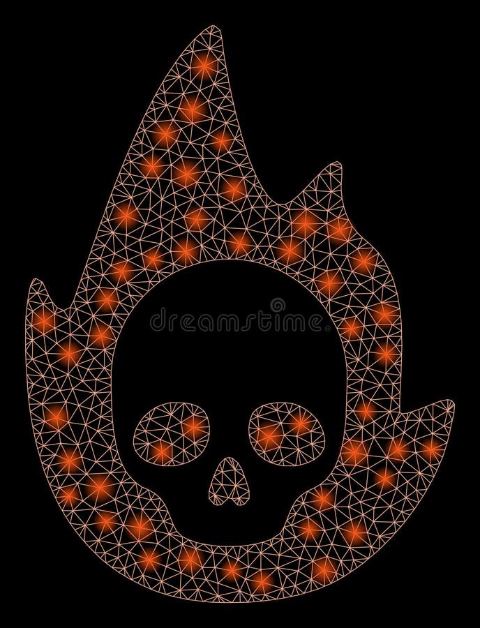 Glowing Mesh Network Mortal Flame with Light Spots Stock Vector ... Glowing Mesh Network Mortal Flame with Light Spots Stock Vector ...