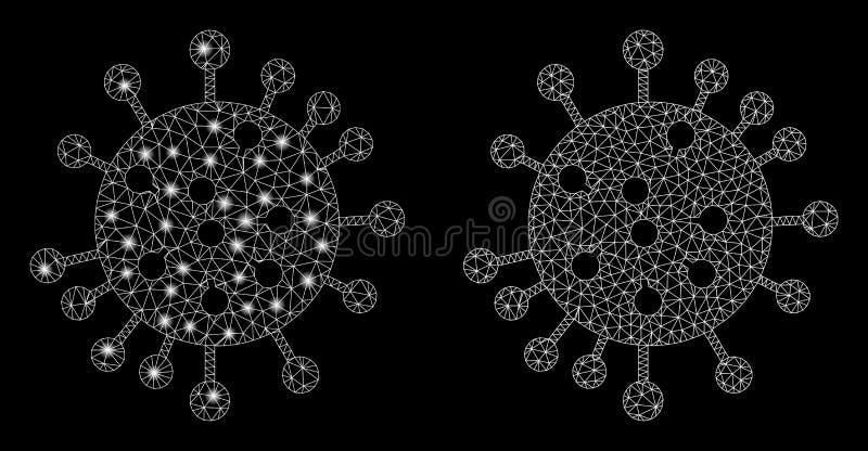 Flare Mesh 2D SARS Virus with Flare Spots Stock Vector - Illustration ... Flare Mesh 2D SARS Virus with Flare Spots Stock Vector - Illustration ...