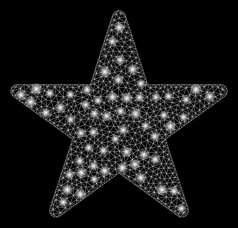 Flare Mesh 2D Star with Flare Spots Stock Vector - Illustration of ...