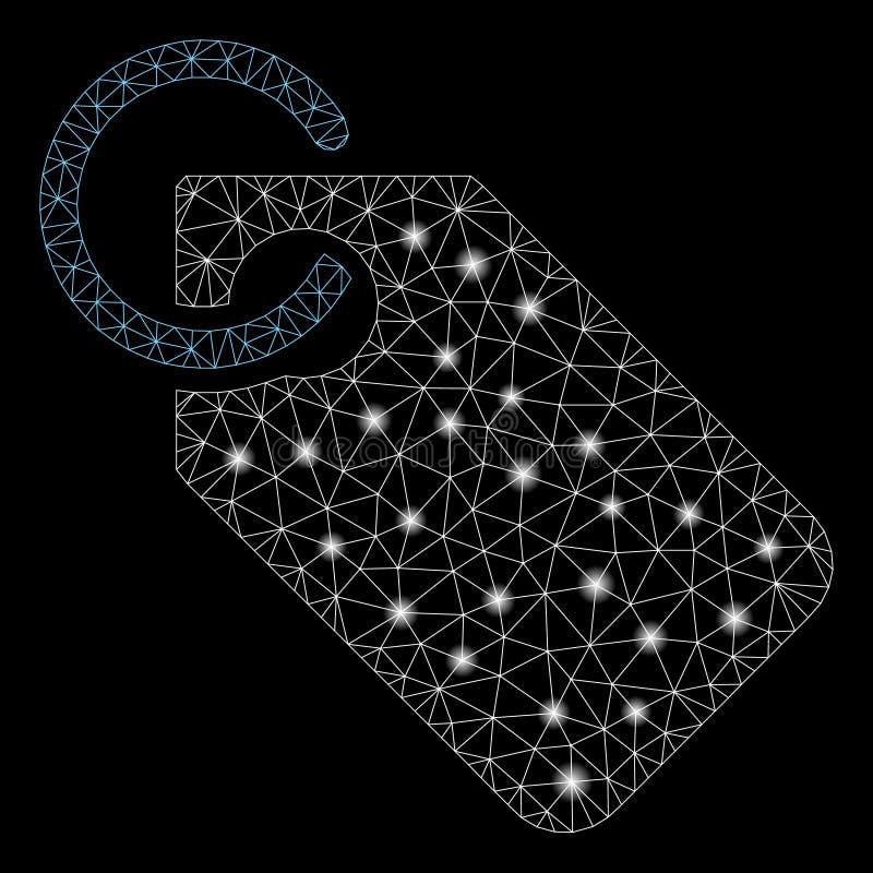 Flare Mesh 2D Tag with Flare Spots Stock Vector - Illustration of ...