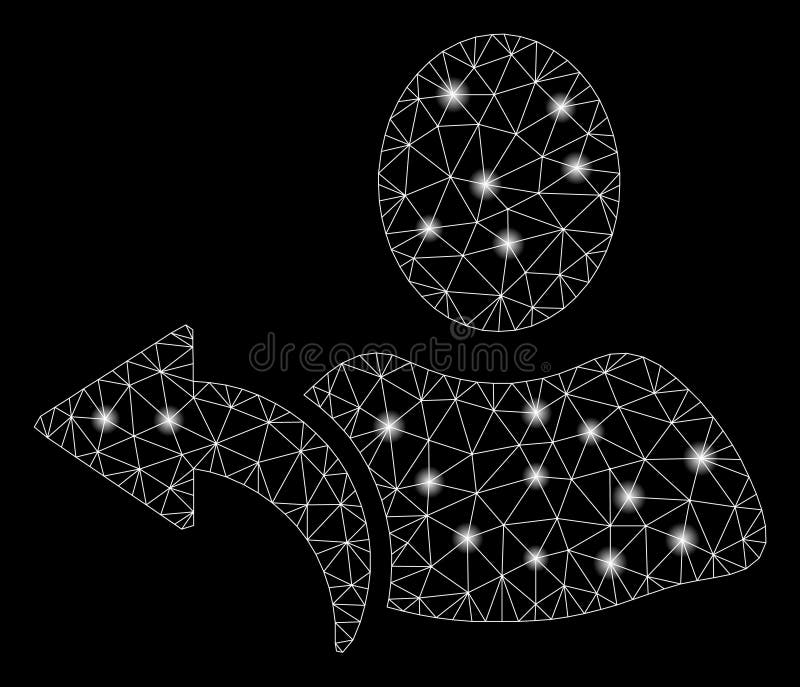 Bright Mesh 2D Undo with Light Spots Stock Vector - Illustration of ...
