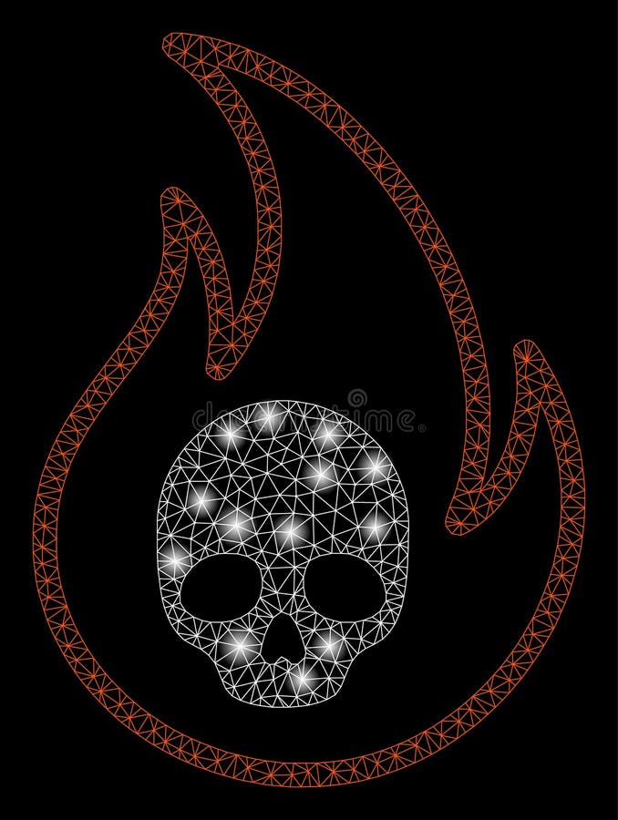 Glowing Mesh Wire Frame Hell Fire with Flare Spots Stock Vector ... Glowing Mesh Wire Frame Hell Fire with Flare Spots Stock Vector ...