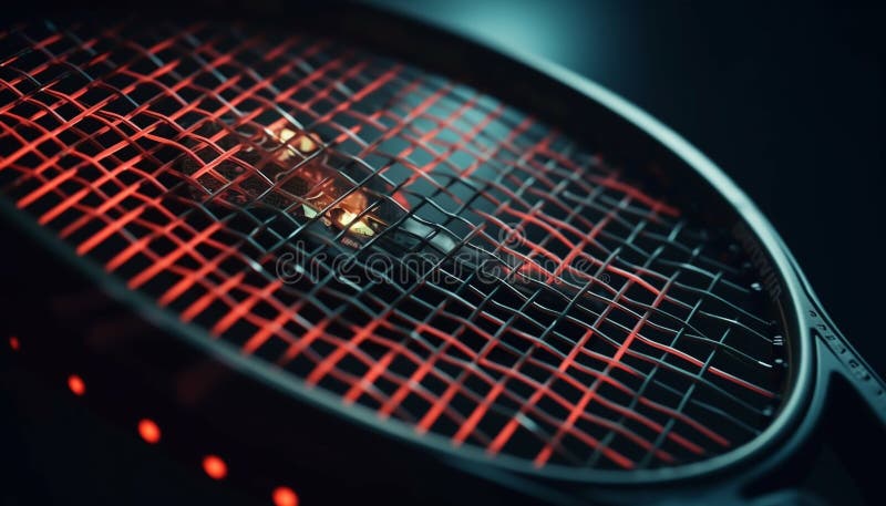 Glowing Metal Circle Ignites Flame in Darkness Generative AI Stock ...