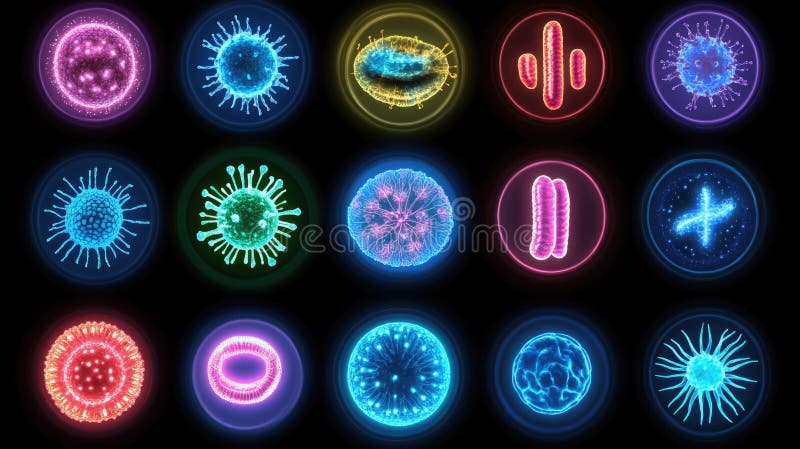 Glowing Microbe Diversity Stock Photos - Free & Royalty-Free Stock ...