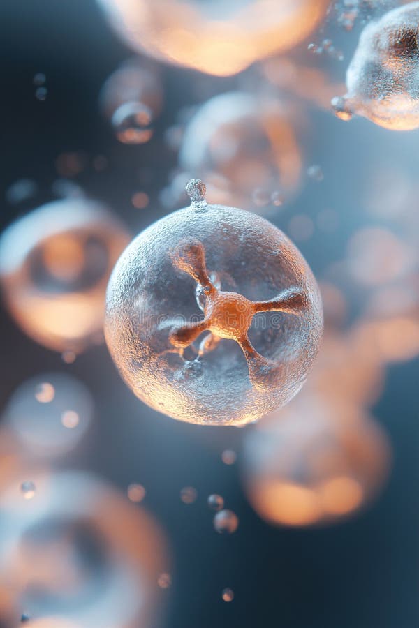 Glowing Microscopic Radioactive Particles Float Weightlessly in a Dim ...