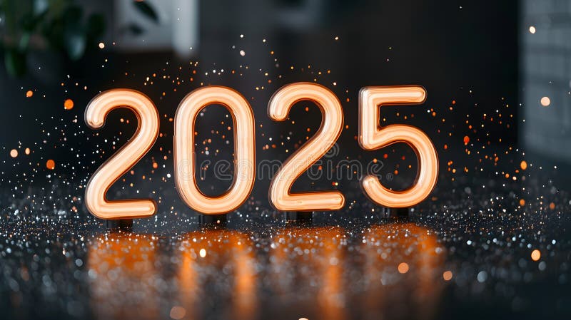 Glowing Minimalistic Numbers in Soft Neon Style for a Modern Aesthetic ...