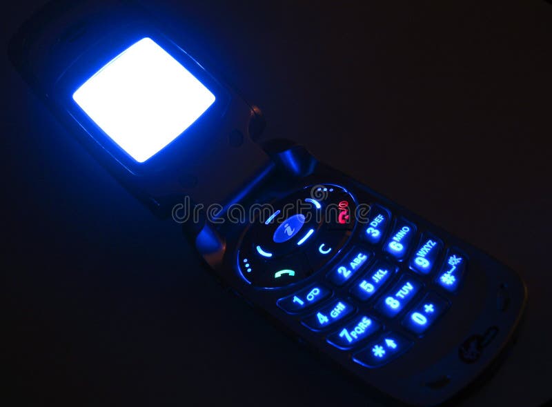 Glowing Mobile Phone stock photo. Image of buttons, conversation - 15472