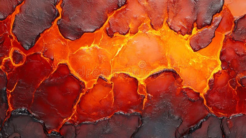 Glowing Molten Lava Texture Background Stock Illustration ...