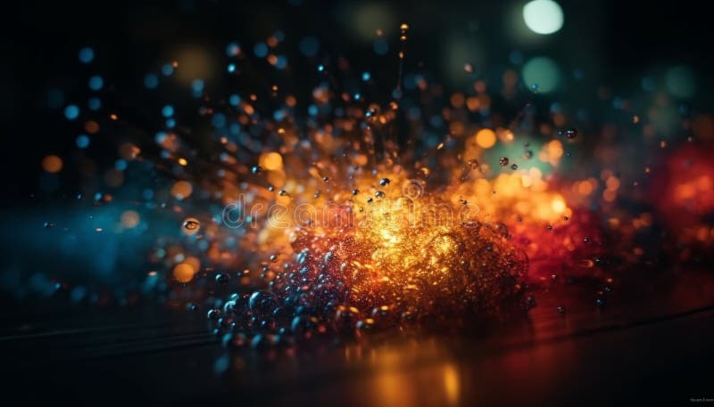 Glowing Multi Colored Backdrop Explodes with Vibrant Colors Generated ...