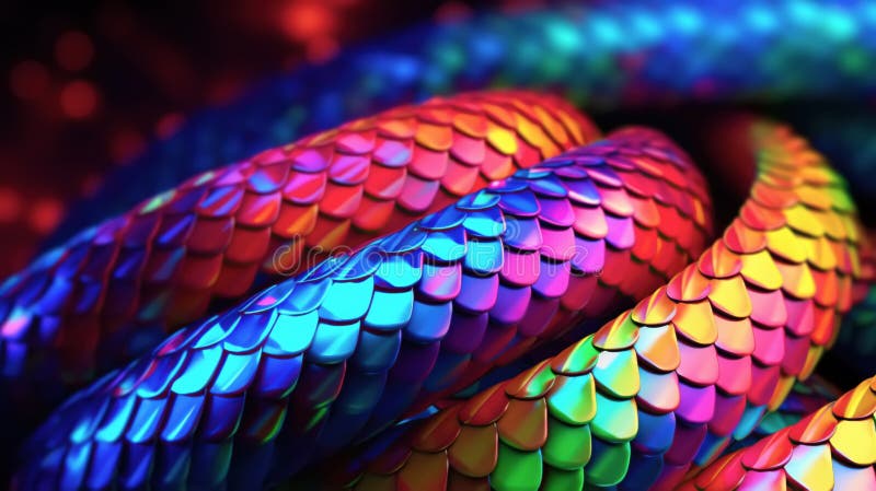 Snake Scales Background. Reptile Texture Stock Illustration ...