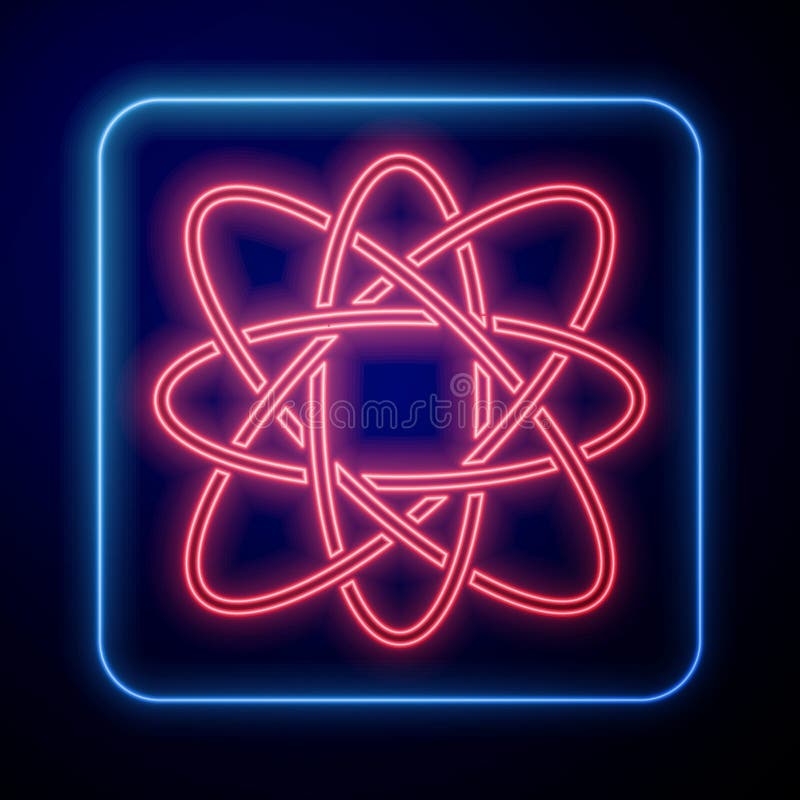 Neon atom stock illustration. Illustration of chemistry - 18407520