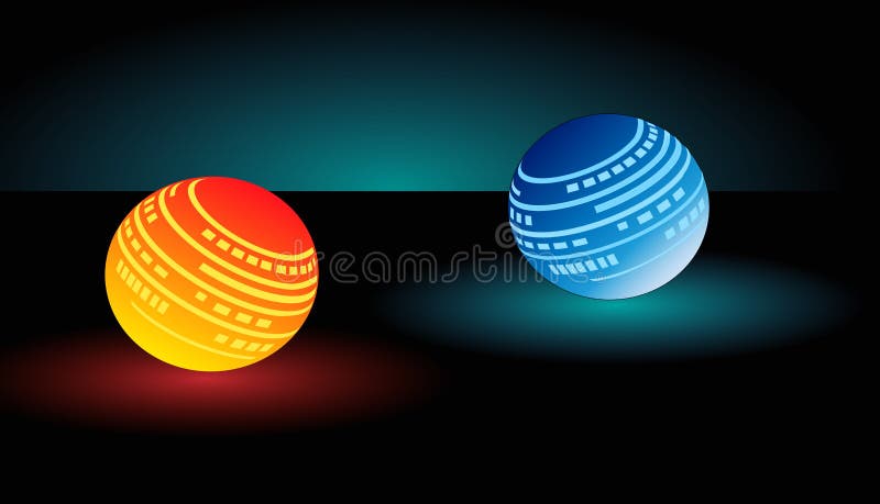 Glowing neon ball stock illustration. Illustration of ball - 96196170