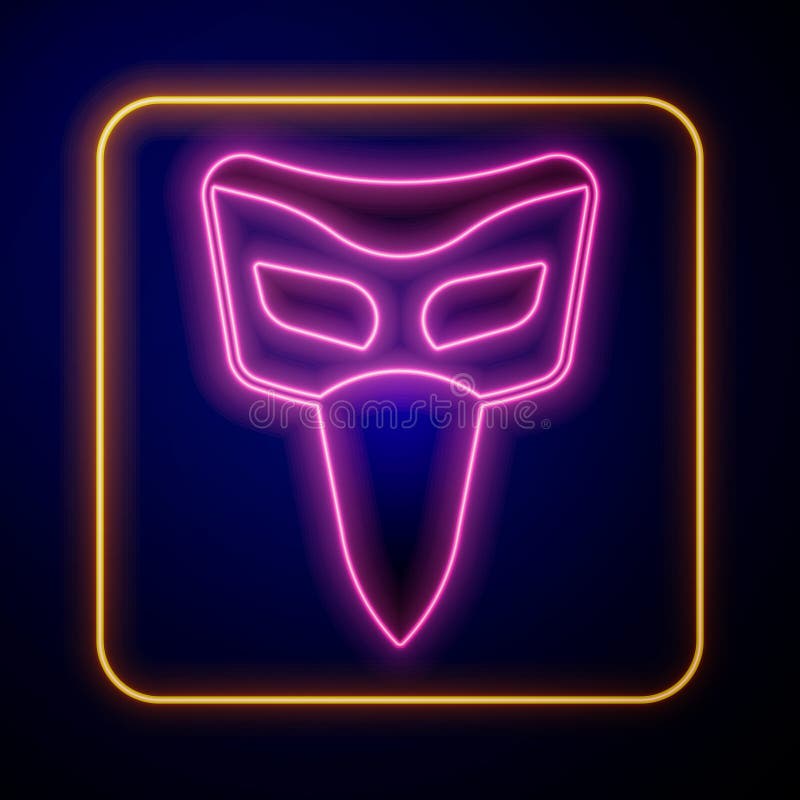 Masquerade. Neon Lettering Text Design Masquerade for Mardi Gras Stock ...