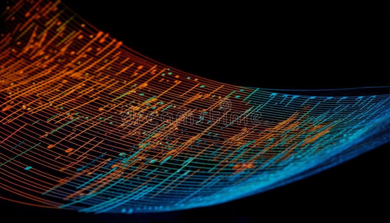 Glowing Neon Circles Ignite Vibrant Nightlife Colors Generated by AI ...