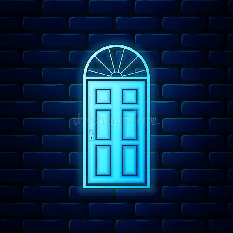 Neon Closed Sign Vector Isolated on Brick Wall. Close Bar Banner Light ...