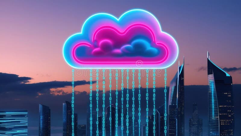 Futuristic City Skyline with Overlaid Network Representing ...