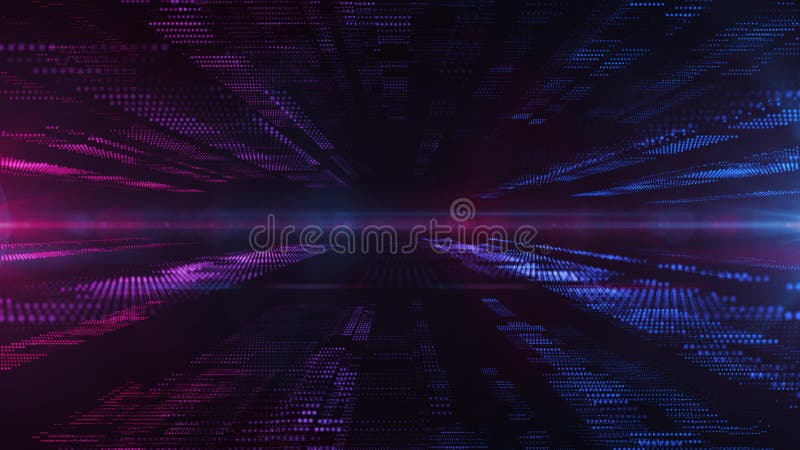 Neon Colored Technology Data Lights Grid Network Background Stock ...