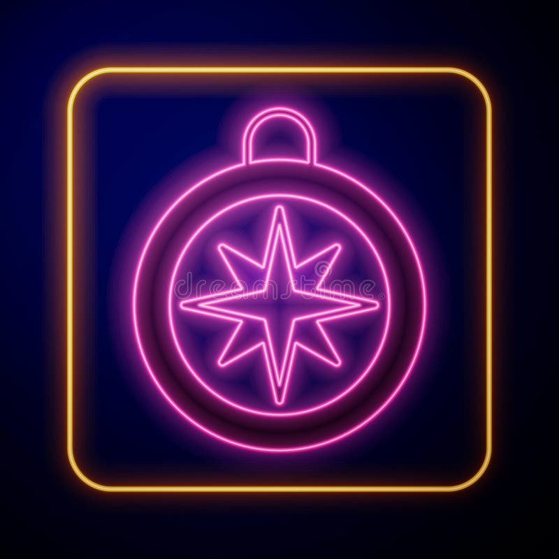 Neon Compass Stock Illustrations – 1,959 Neon Compass Stock ...