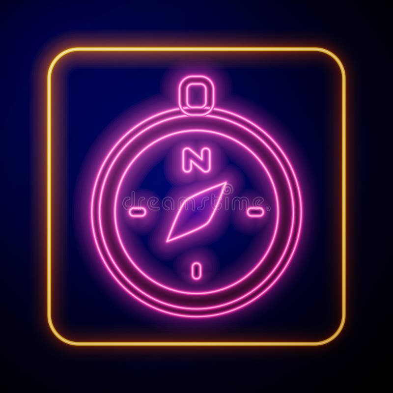 Neon Compass Stock Illustrations – 2,627 Neon Compass Stock ...