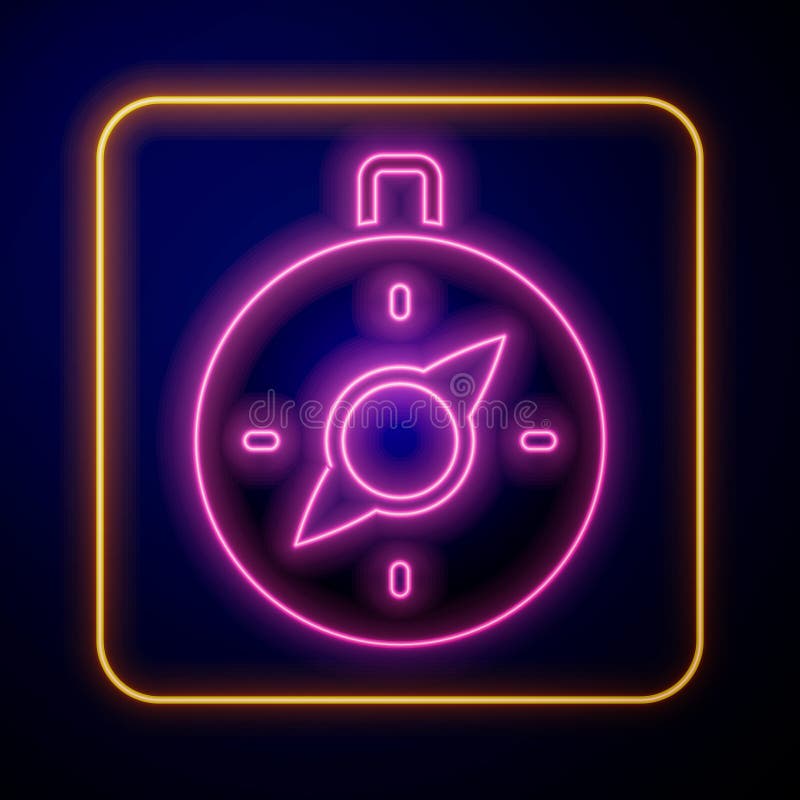 Neon Compass Stock Illustrations – 2,627 Neon Compass Stock ...
